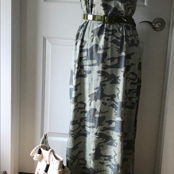 Gigi Moda (Italy) | Dresses | Gigi Moda Maxi Camo Print Dress | Poshmark